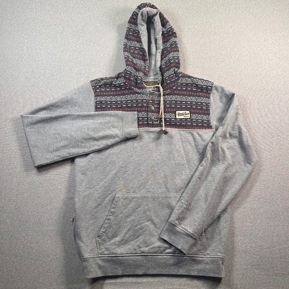 Howler Brothers | Shirts | Howler Bros Hoodie Mens M Gray Aztec Tribal ...